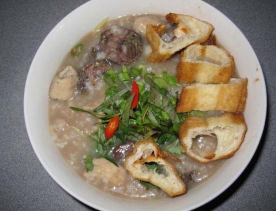 Cách nấu cháo lòng thơm ngon