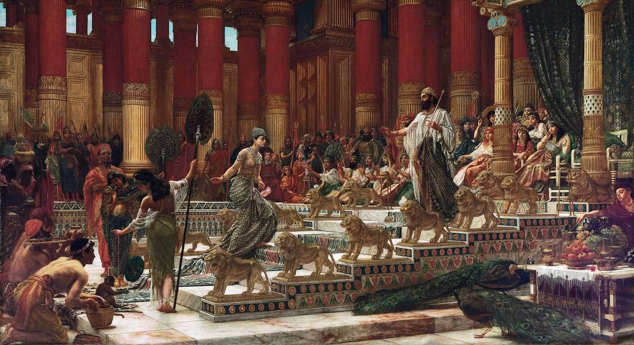 Nữ hoàng Sheba đến thăm vua Solomon